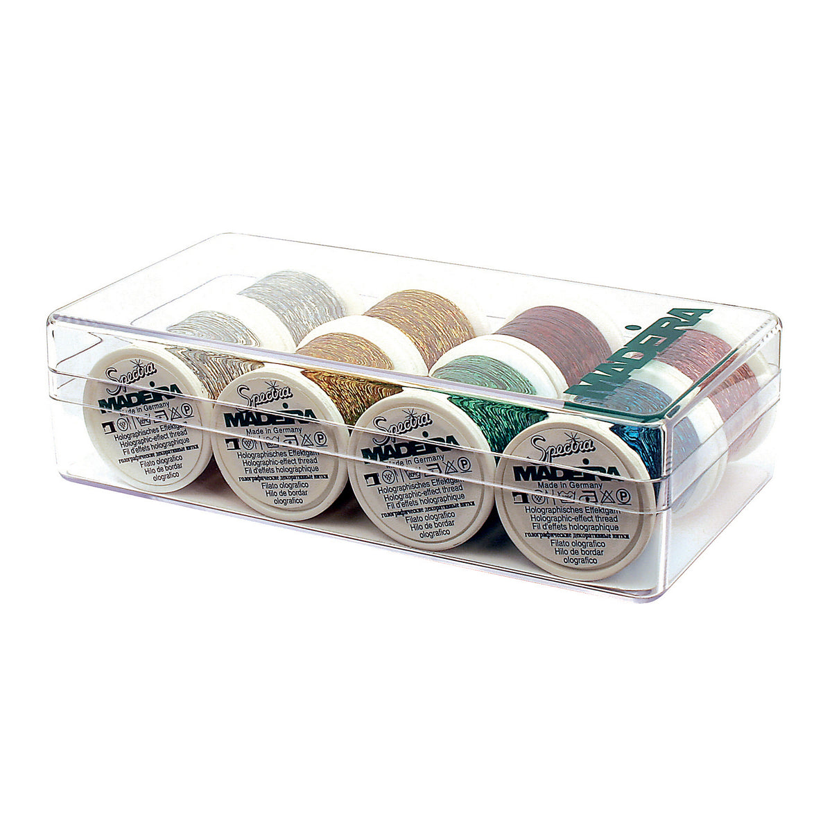 Madeira Holographic Metallic Embroidery Thread Gift Box Set 8 x 100m S ...