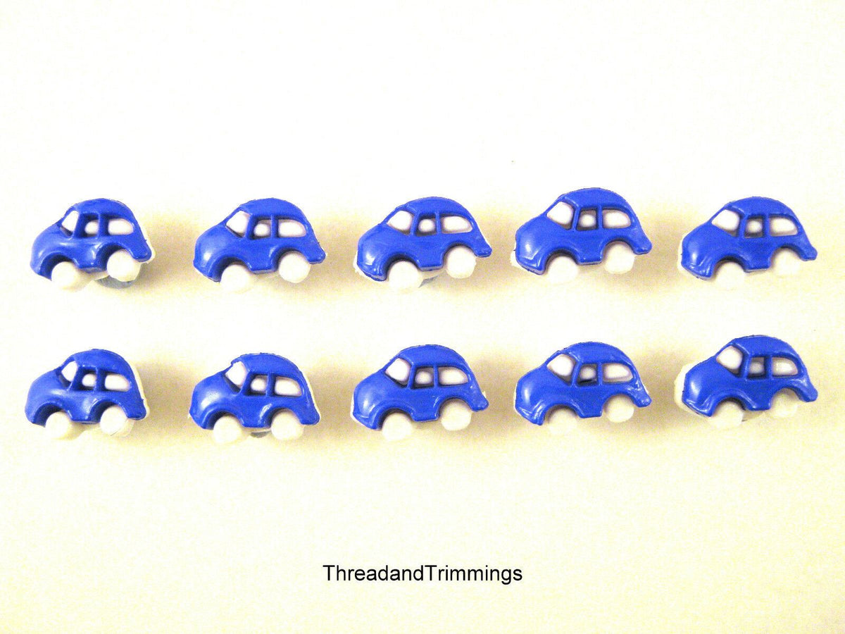 Car Toy Buttons with Shank - 12mm Novelty Baby VW Beetle Bug Car Butto ...