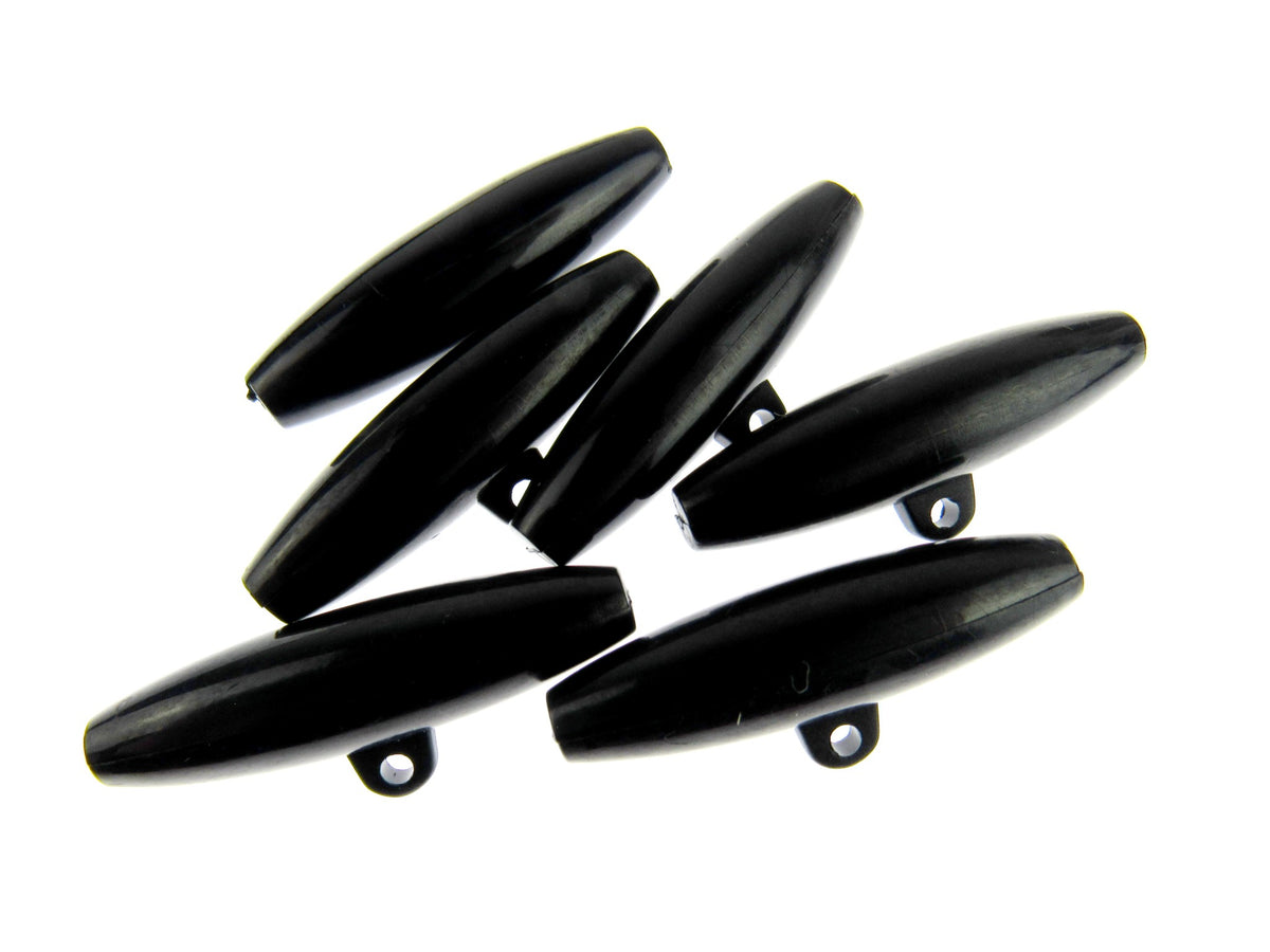 Large Toggle Buttons - 38mm Long - 6 Pack - 6 Colours – ThreadandTrimmings