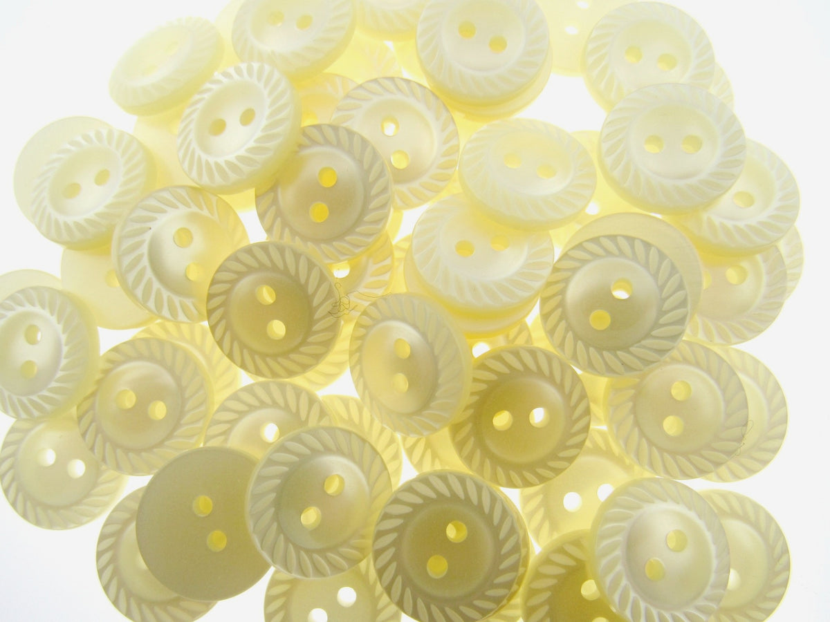 Round Milled Edge Baby Buttons - Ideal Knit & Baby Wear Buttons - 7 Co ...