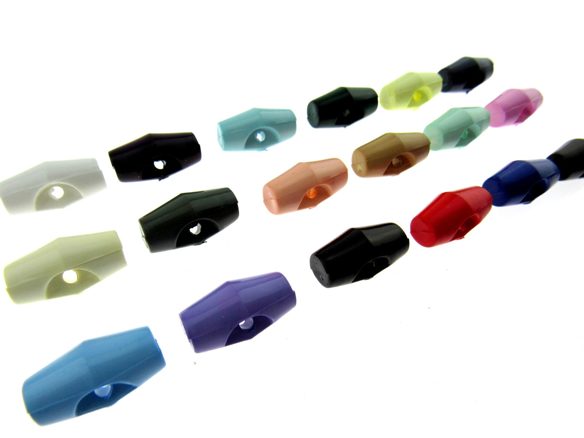 Baby Toggle Buttons Plastic 19mm 10pcs Choose From 18 Colours 19mm CT1 ...