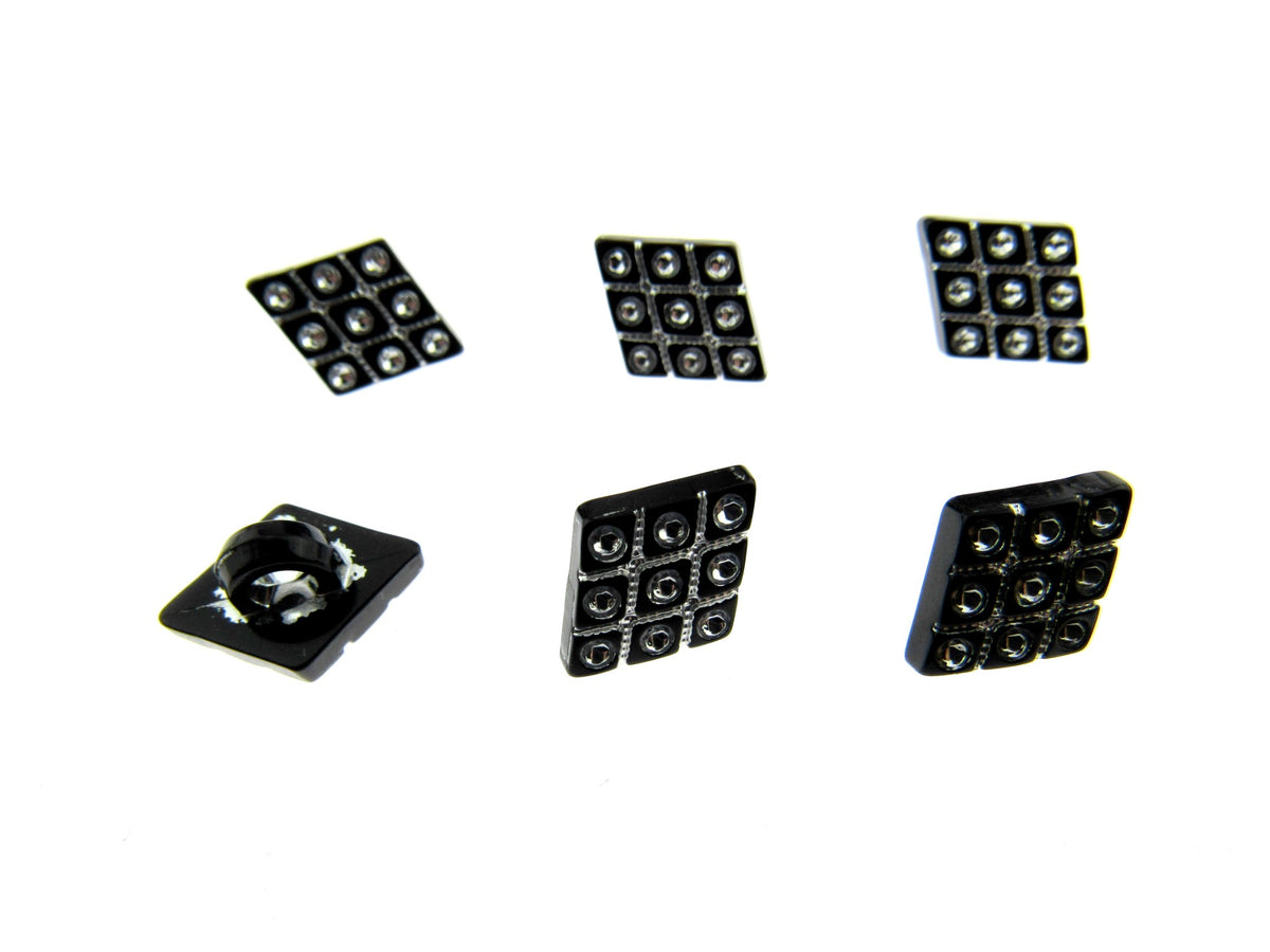 Black Diamante Buttons Diamond Shaped Shank Buttons 15mm/18mm/20mm - C ...