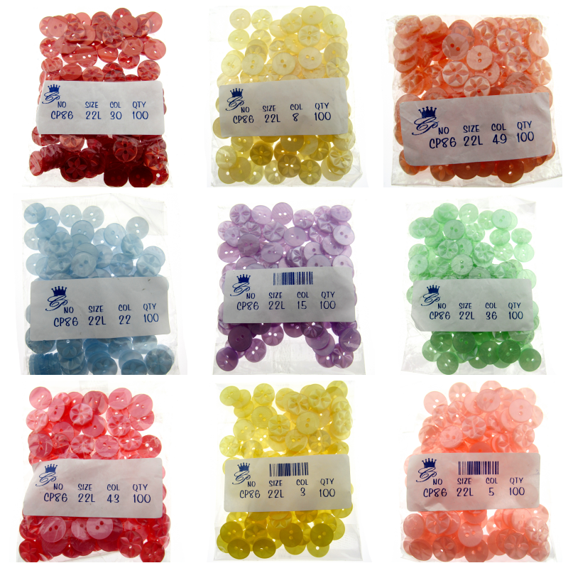Round Baby Star Buttons 100 Button Per Packs Choice of Colours & Sizes ...